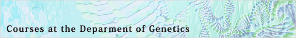 Courses at the Department of Genetics, SOKENDAI